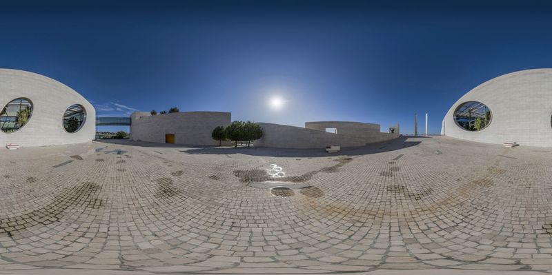 Modern Beachfront House with a Panoramic View HDRi Maps and Backplates