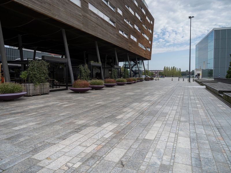 Modern Building in City Area HDRi Maps and Backplates