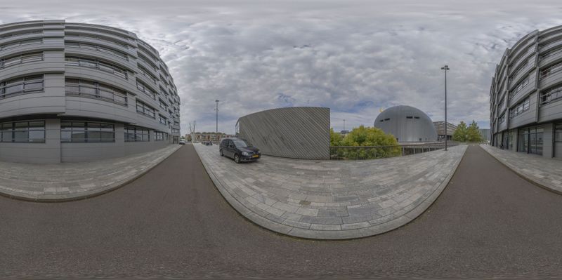 Modern Building in Holland with a Domed Facade