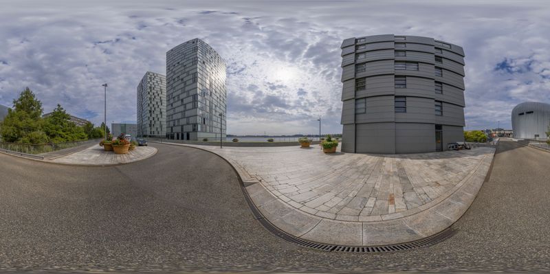 Modern Building in Holland: A Striking High-Rise HDRi Maps and Backplates