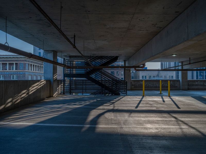 Modern Concrete Street in Salt Lake City, Utah HDRi Maps and Backplates