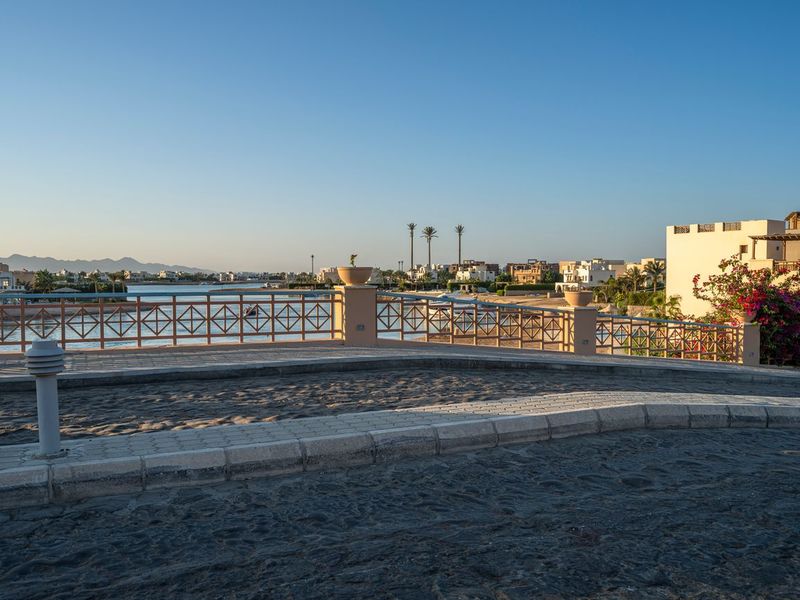 Modern Jetty in Egypt: Dawn Over the Ocean with Clear Sky HDRi Maps and ...