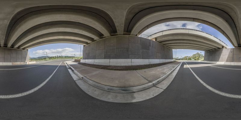 Modern Street with Suburban Architecture HDRi Maps and Backplates