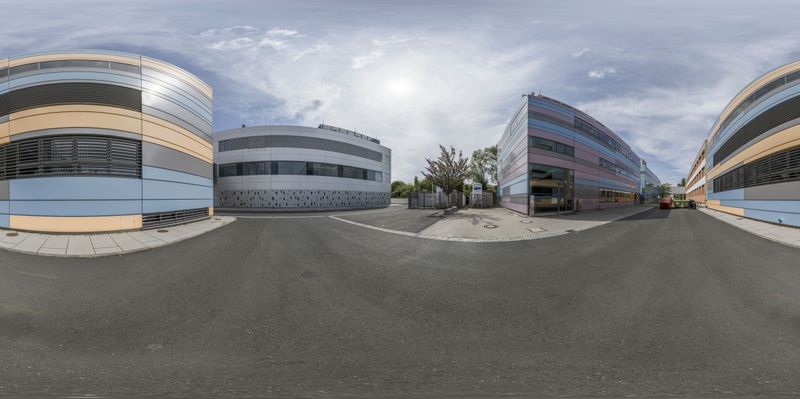 Modern Urban Warehouse in Germany HDRi Maps and Backplates
