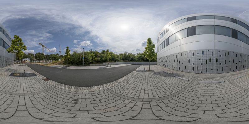 Modern Warehouse in Germany: European Depot HDRi Maps and Backplates