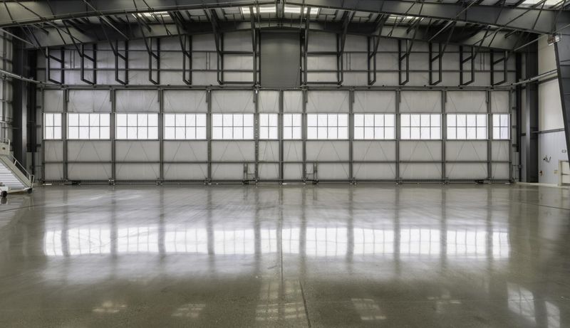Modern Warehouse with Large Windows and Open Space HDRi Maps and Backplates
