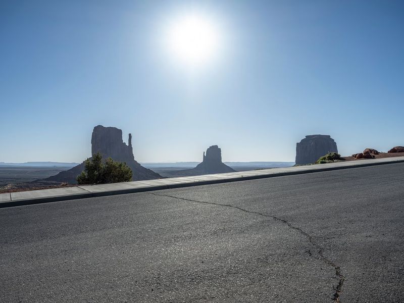 Monument Valley, Arizona: Scenic Road under Clear Sky HDRi Maps and ...