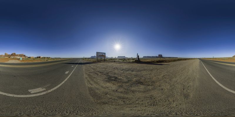 Monument Valley, Utah: Sunrise Landscape HDRi Maps and Backplates