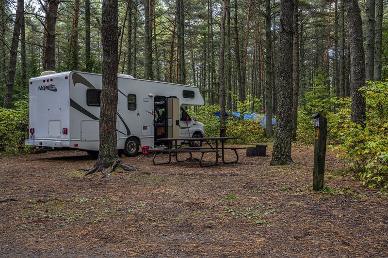 Motor Vehicle with Travel Trailer on Road in Ontario HDRi Maps and ...
