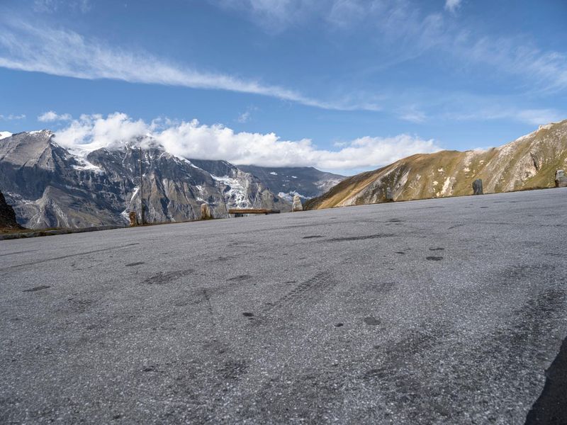 Motorcycle on Dirt Road in Austrian Mountains HDRi Maps and Backplates