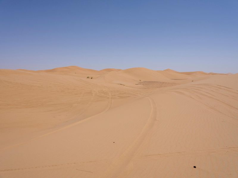 Motorcycle in the Sahara Desert HDRi Maps and Backplates