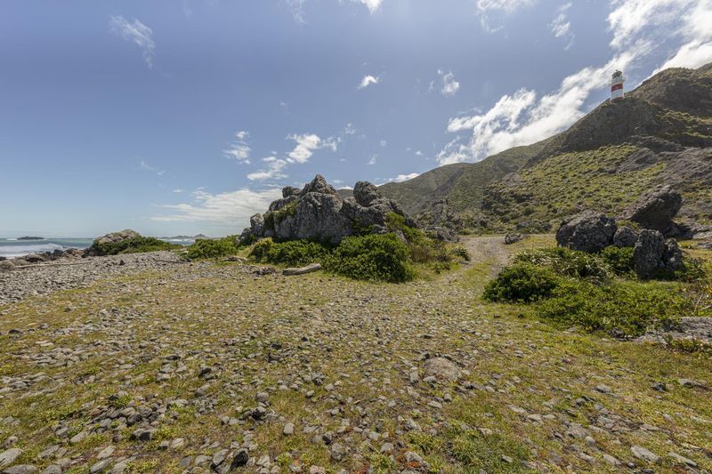 Mountain Landscape with Rock Island and Ocean HDRi Maps and Backplates