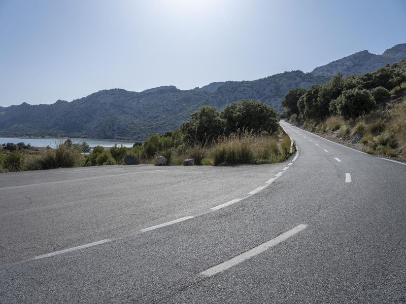Mountain Pass on Highway in Europe HDRi Maps and Backplates