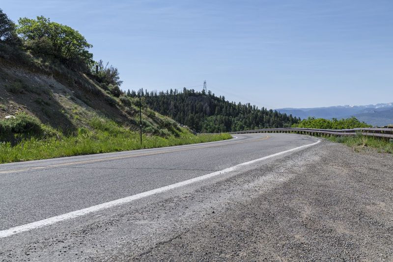 Mountain Road in Colorado: Asphalt and Beautiful Vegetation HDRi Maps ...