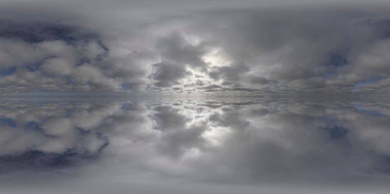 Mountains Under the Dramatic Grey Sky HDRi Maps and Backplates