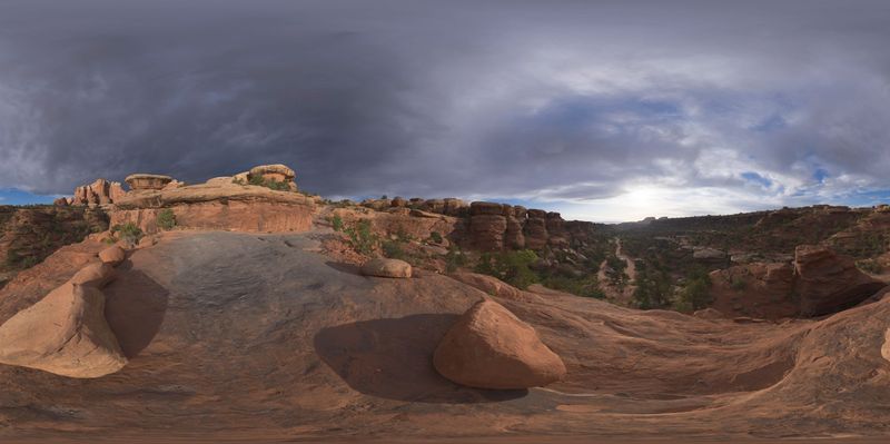 Nature's Palette in Utah: Rock Surfaces Under Sunrise HDRi Maps and ...