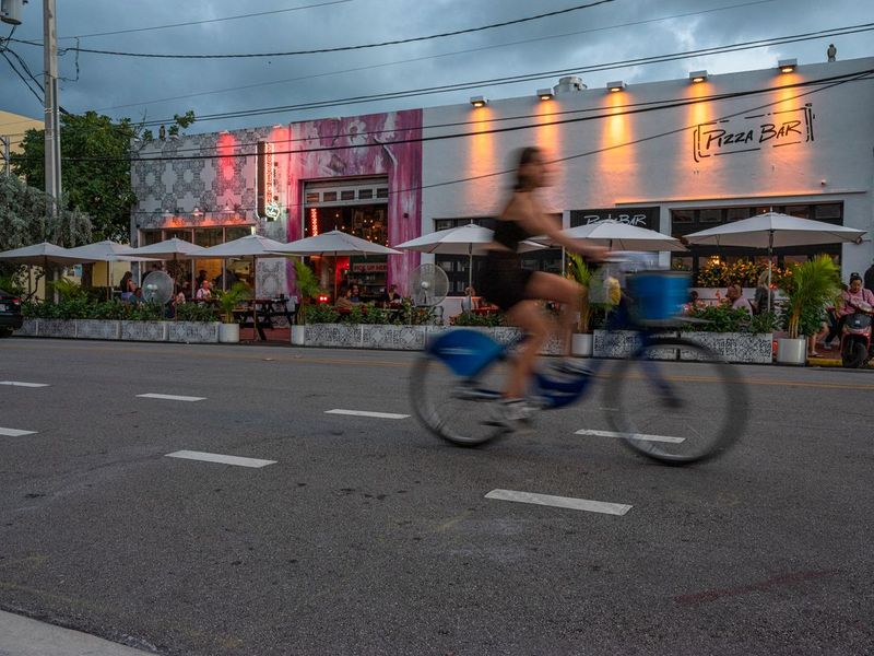 Neon Lights: Miami Cityscape at Night - HDRi Maps and Backplates