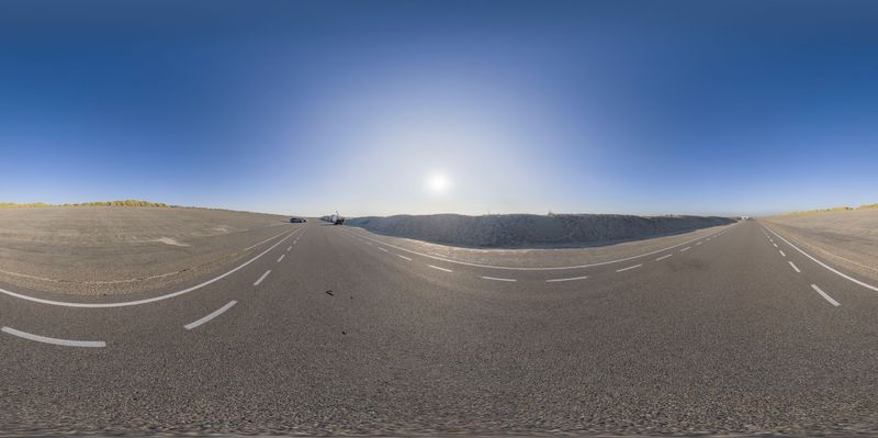 Netherlands Road: Sand Dunes and Picturesque Landscape HDRi Maps and ...