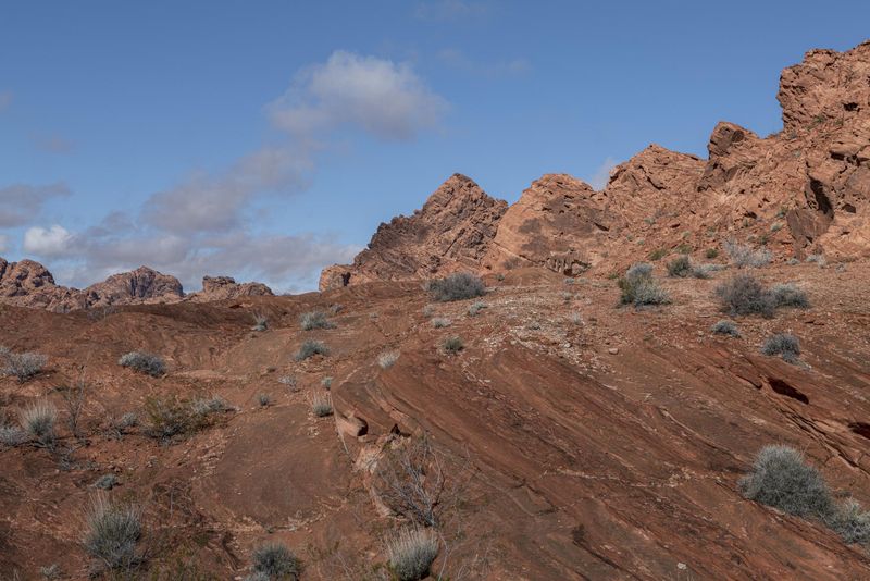 Scenic Drive through Nevada's Desert Landscape HDRi Maps and Backplates