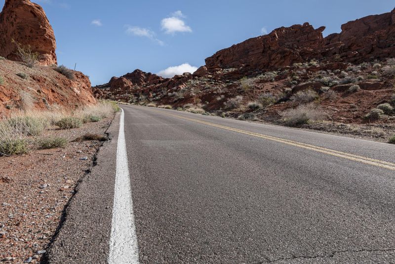 Nevada Mountain Road with Rocky Walls During the Day HDRi Maps and ...