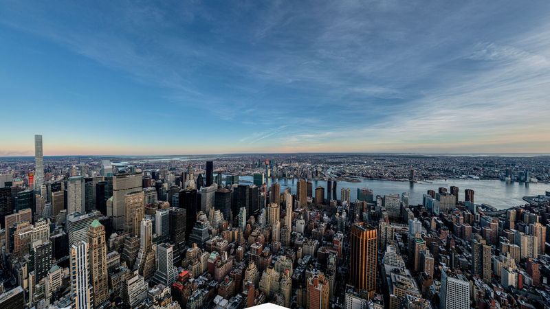New York City: Daybreak Over the Skyline HDRi Maps and Backplates