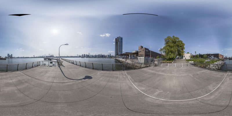 New York City Downtown: Skyline and Waterfront HDRi Maps and Backplates