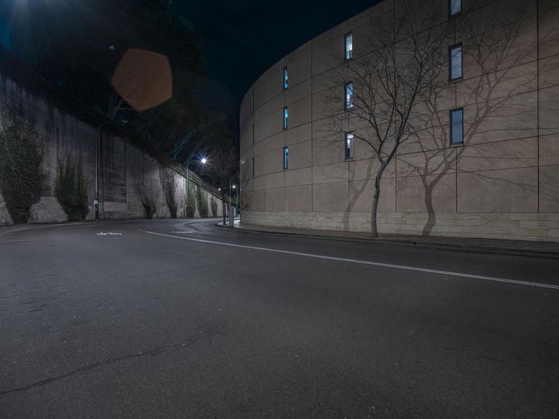 Night City Road with Light Building HDRi Maps and Backplates
