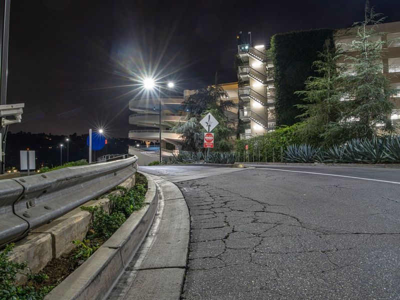 Night Curve: Road in Los Angeles HDRi Maps and Backplates