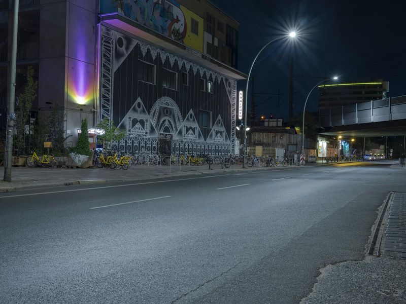 Night Scene of Berlin City with Street Lights and Graffiti HDRi Maps ...
