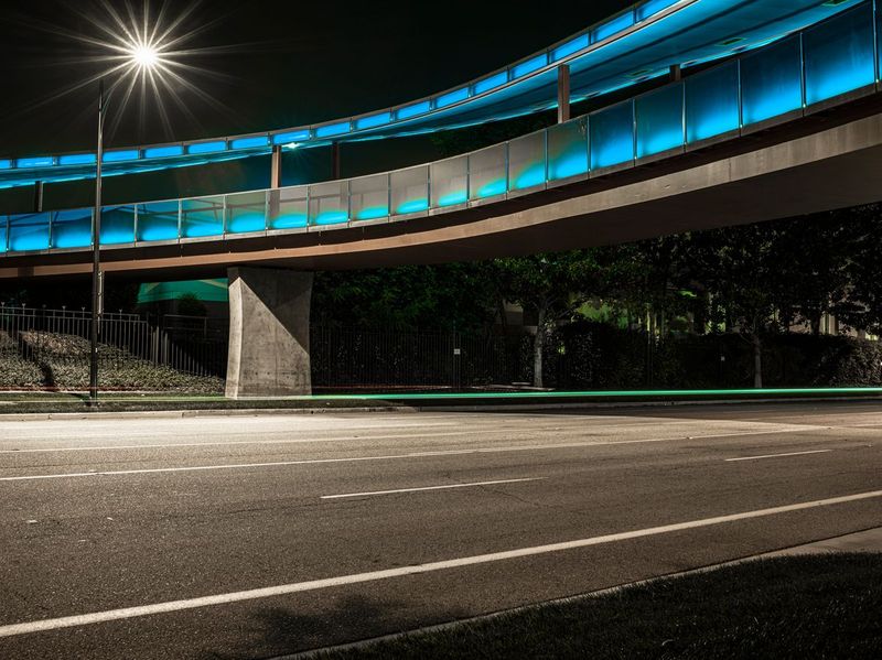 Night Time Lights in California City HDRi Maps and Backplates