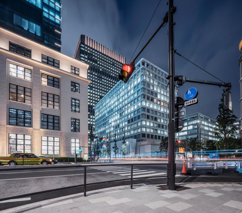 Night Time Street View Tokyo Japan HDRi Maps and Backplates