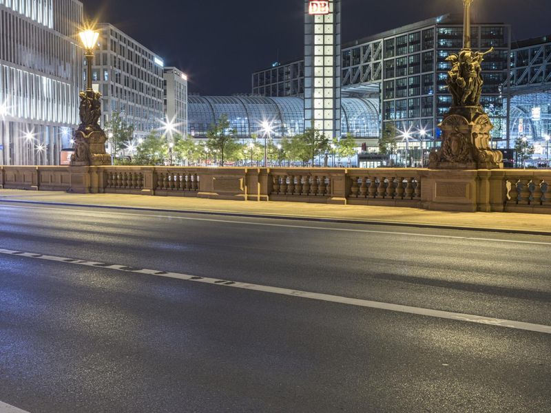 Night View of Modern Architecture in Berlin, Germany HDRi Maps and ...