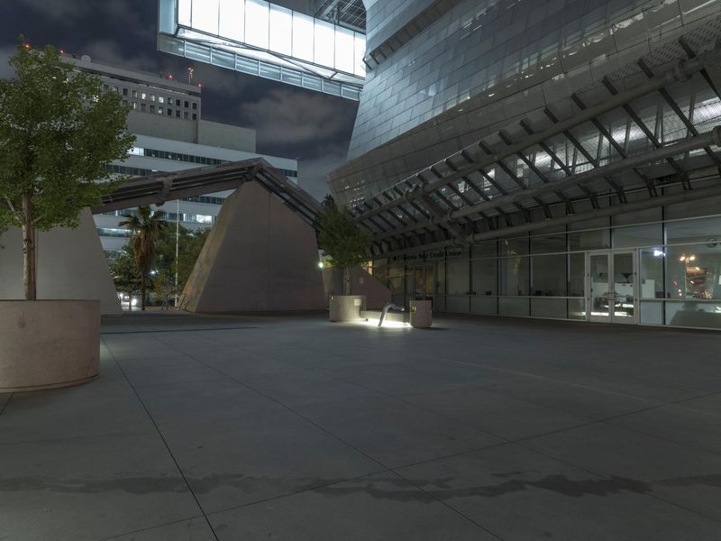 Night View of City Buildings with Diverse Metal Roofing Styles - HDRi ...