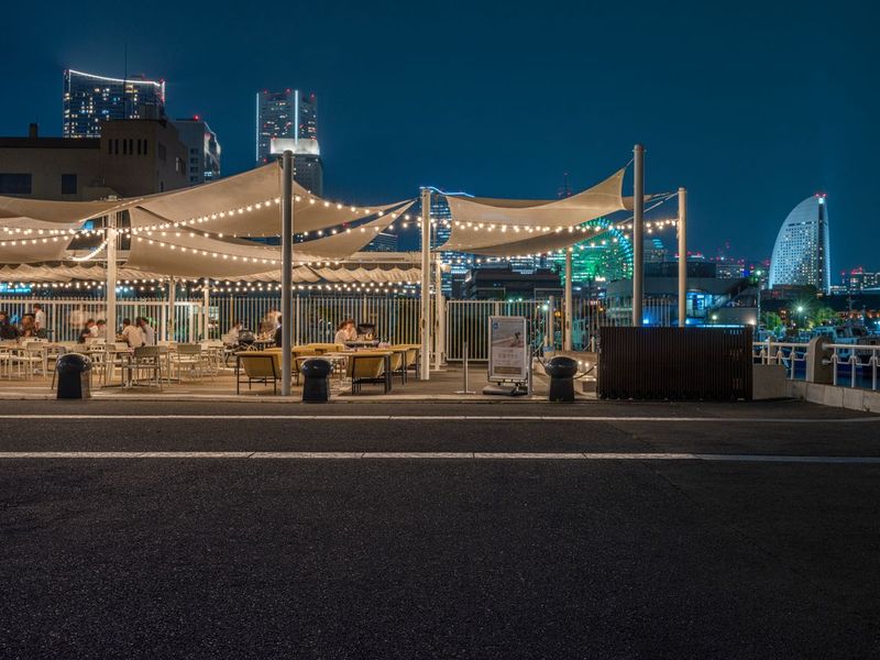 Night View of a City in Japan: The Vibrant Coastal Area HDRi Maps and ...