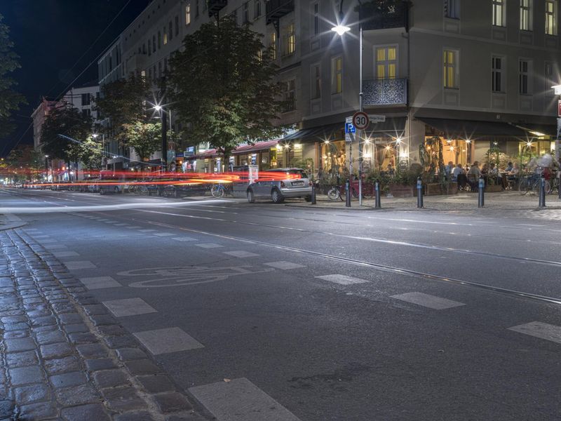 Nightlife in Berlin: Germany Street Lights HDRi Maps and Backplates