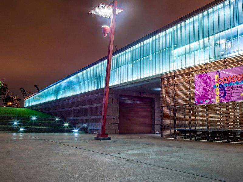 Nighttime Building with Street Lights HDRi Maps and Backplates