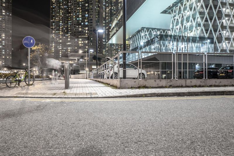 Nighttime Modern Cityscape with High-Rise Buildings HDRi Maps and ...