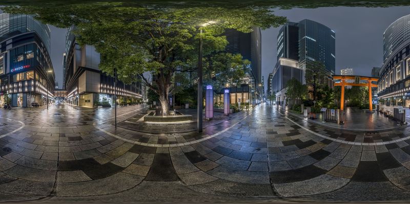 Nighttime in Tokyo's Nihonbashi: Capturing the City Life HDRi Maps and ...