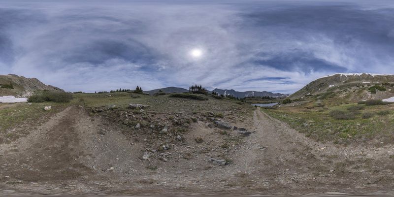 Off-Road Track in the Colorado Mountains HDRi Maps and Backplates