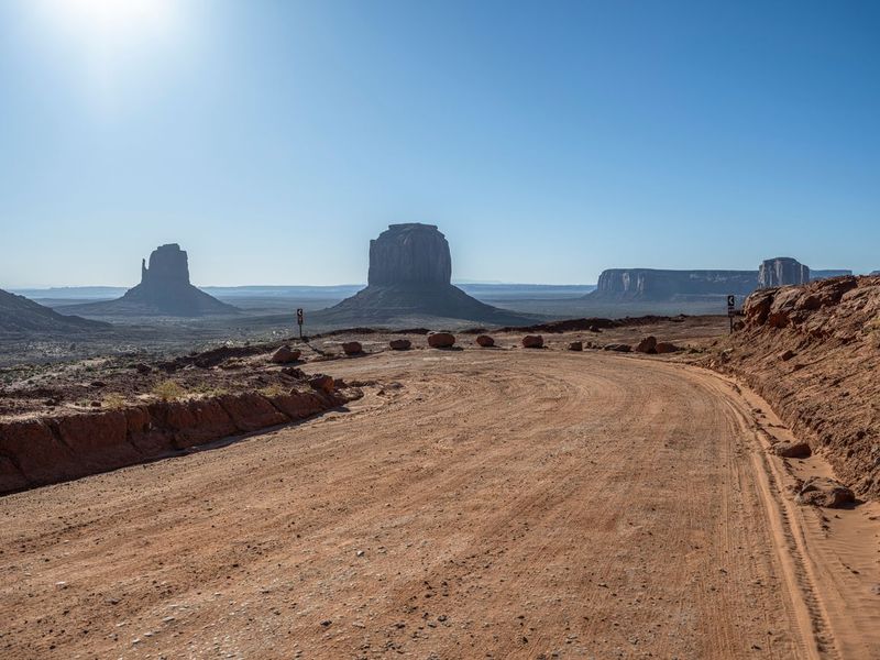 Off-Road Track in Monument Valley, Arizona HDRi Maps and Backplates