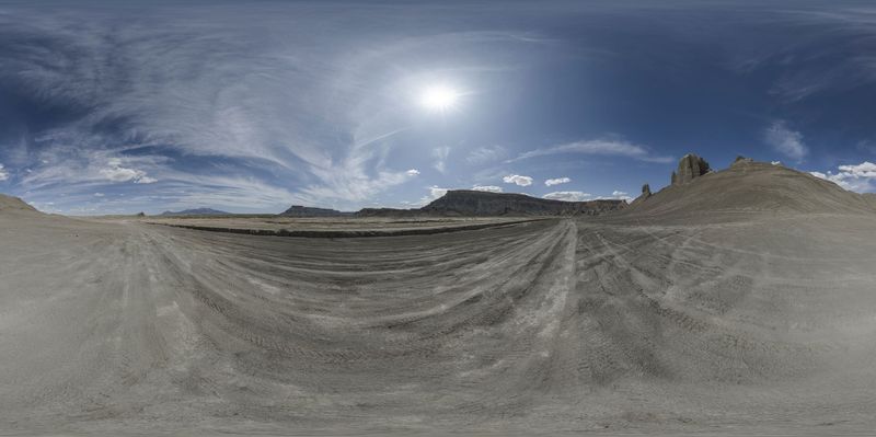 Off-Road Track in the Utah Desert HDRi Maps and Backplates