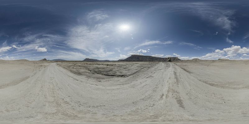 Off-Road Track in Utah's Factory Butte HDRi Maps and Backplates
