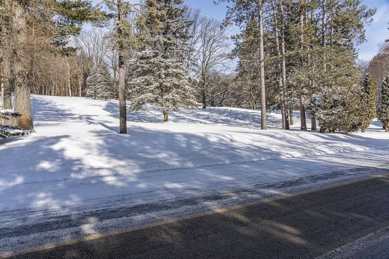 Ontario Canada: Empty Road, Snow, and Trees - HDRi Maps and Backplates
