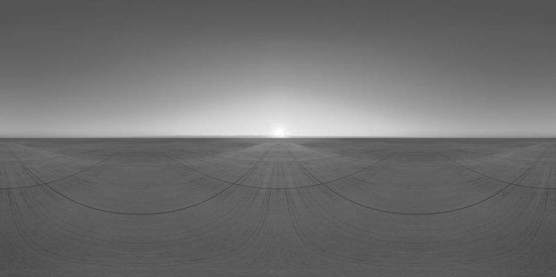 Open Space with Clear Sky and Visible Sun HDRi Maps and Backplates
