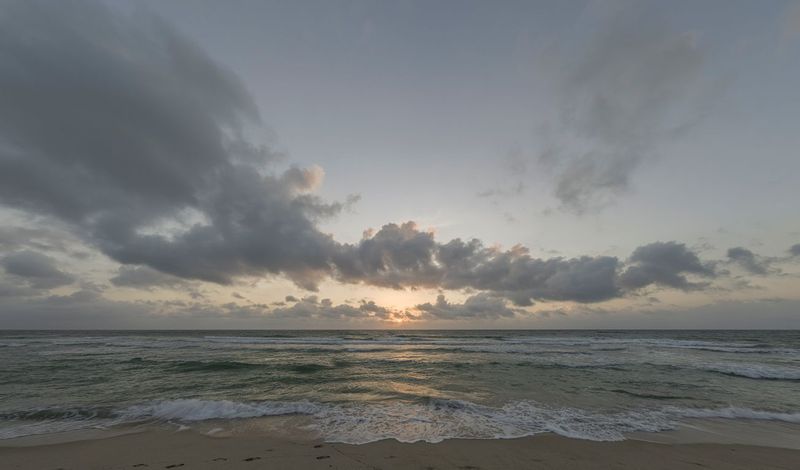 Open Space Coastal Dawn in Miami Beach HDRi Maps and Backplates