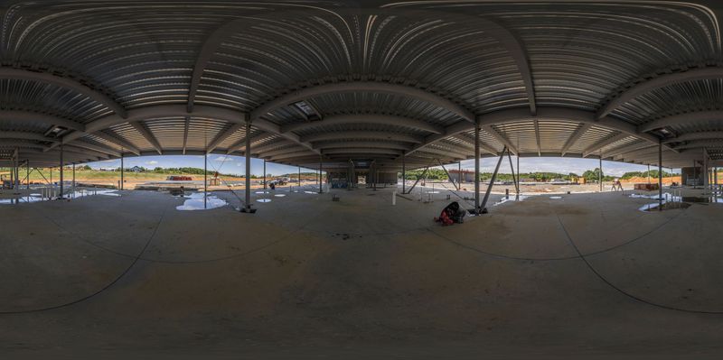 Open Space Construction Site: Concrete Surface HDRi Maps and Backplates
