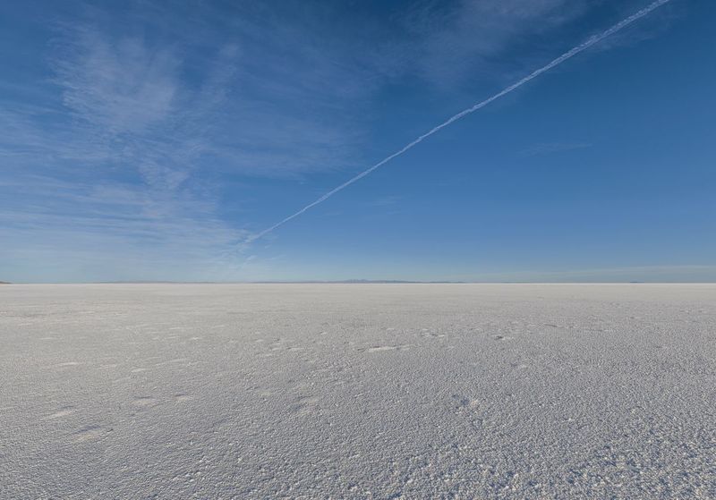 Open Space Desert Landscape on Snow Covered Plain HDRi Maps and Backplates