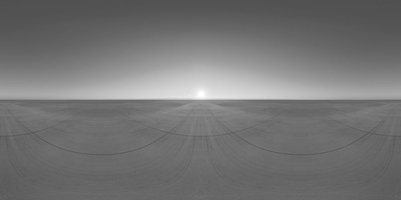 Open Space Sunrise with a Clear Sky HDRi Maps and Backplates