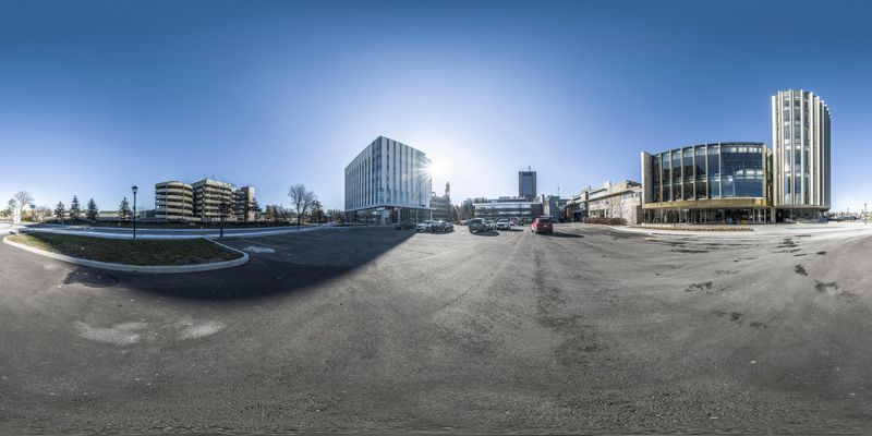 Ottawa Business District: Intersection of Buildings HDRi Maps and ...