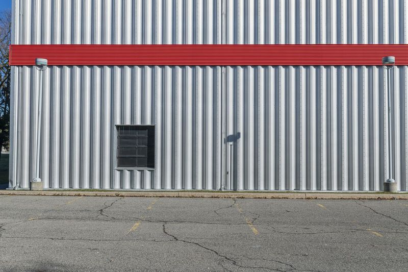 Ottawa Canadian Factory - Red and White Building HDRi Maps and Backplates